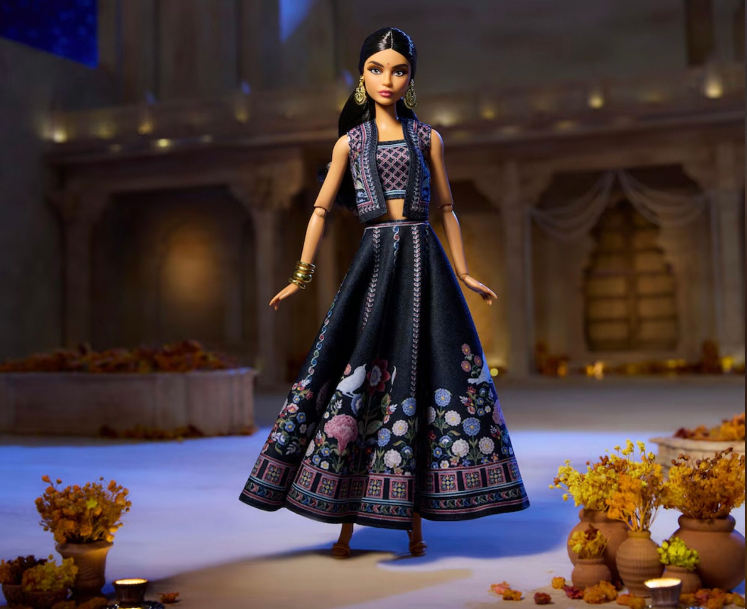 Diwali for Barbie with Indian fashion designer Anita Dongre